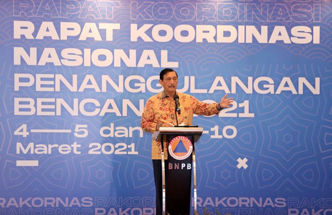 Rakornas PB BNPB 2021, Menko Marvest Luhut Berikan Enam Rekomendasi…
