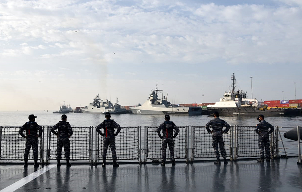 KRI Bung Tomo-357 Latihan Bersama di Laut Arab - Economic Zone